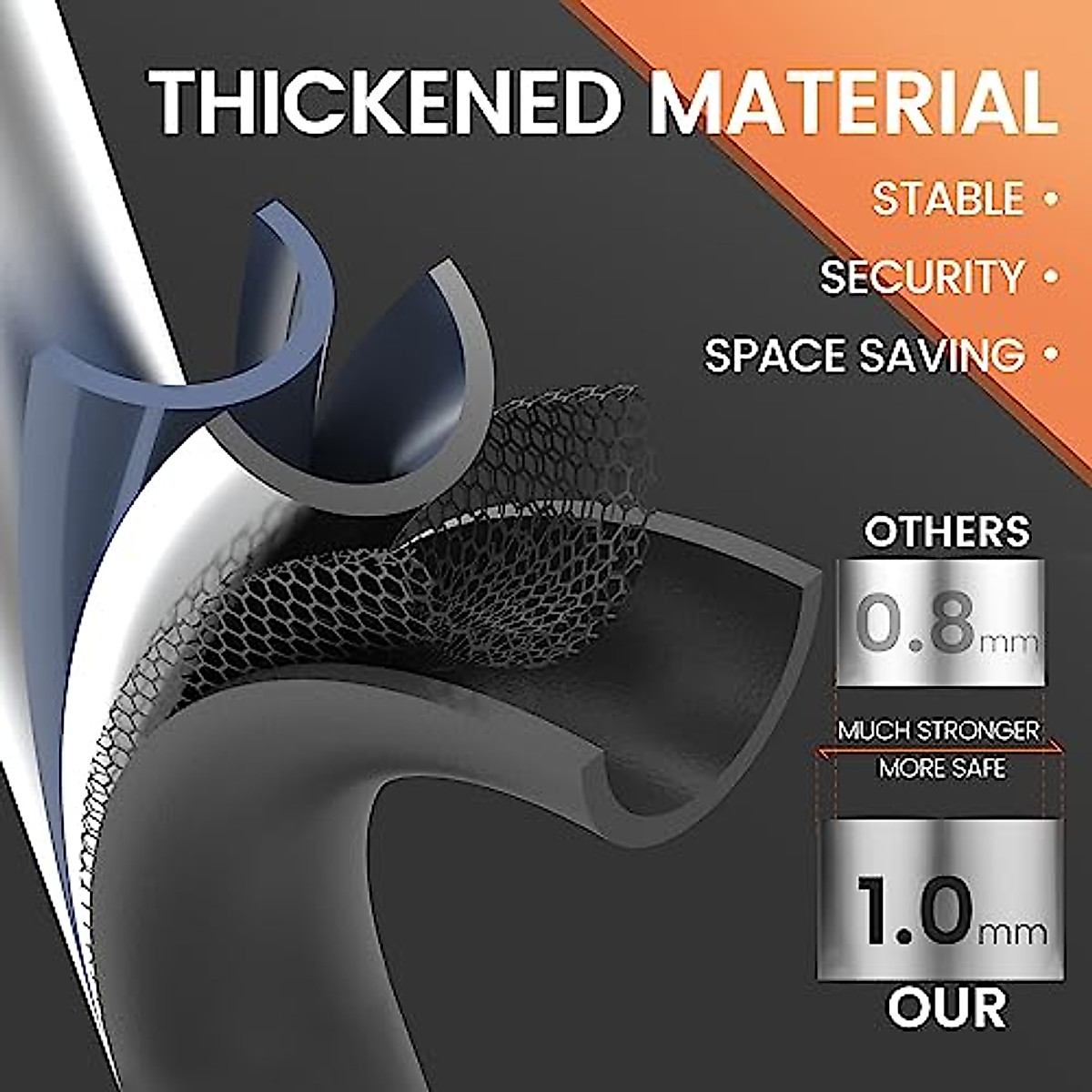 ASPERLAD Step Ladder Folding 2 Step Stool Adult with Wide & Anti-Slip Pedals Ergonomic Portable Steel Ladders for Household, Kitchen, Office 330LB