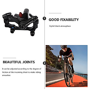 Garneck Bicycle Disc Brake MTB Road Line Pulling Hydraulic Disc Brake Calipers Front Rear Disc Brake for MTB Mountain Road Bike