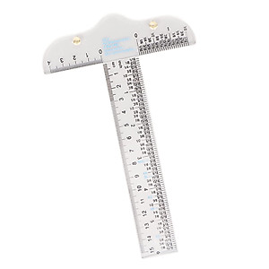 T Ruler T Ruler Inch Cm Scale Clear Acrylic Portable Multifunction Drafting Ruler Clear Graduation T Ruler for Art Binding Crafts Easy Reference