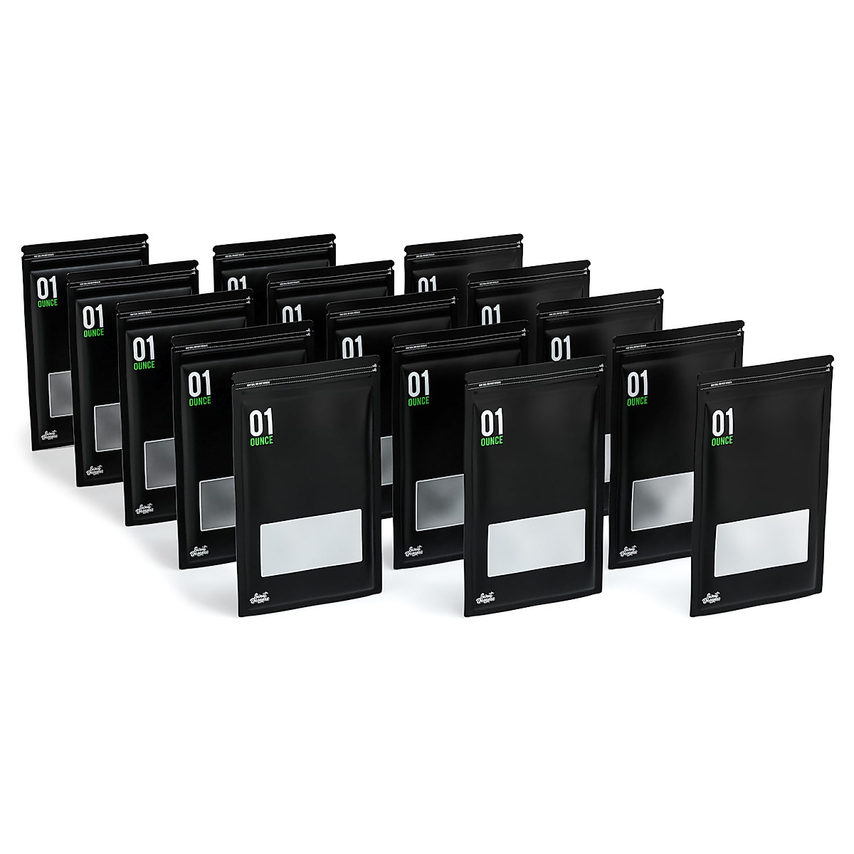 Sweet Decades 1 Ounce Bags - 50 Pack Lock & Seal Storage & Curing Bags Heat Sealable 6" x 9.8" x 3.15" Inch (1oz, 28g)