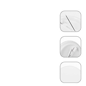 SEWACC 20 Pcs Blank Button Making Supplies Round Badge Button Parts Metal Button Pin Badges for Button Maker Machine DIY Craft Supplies White Decor