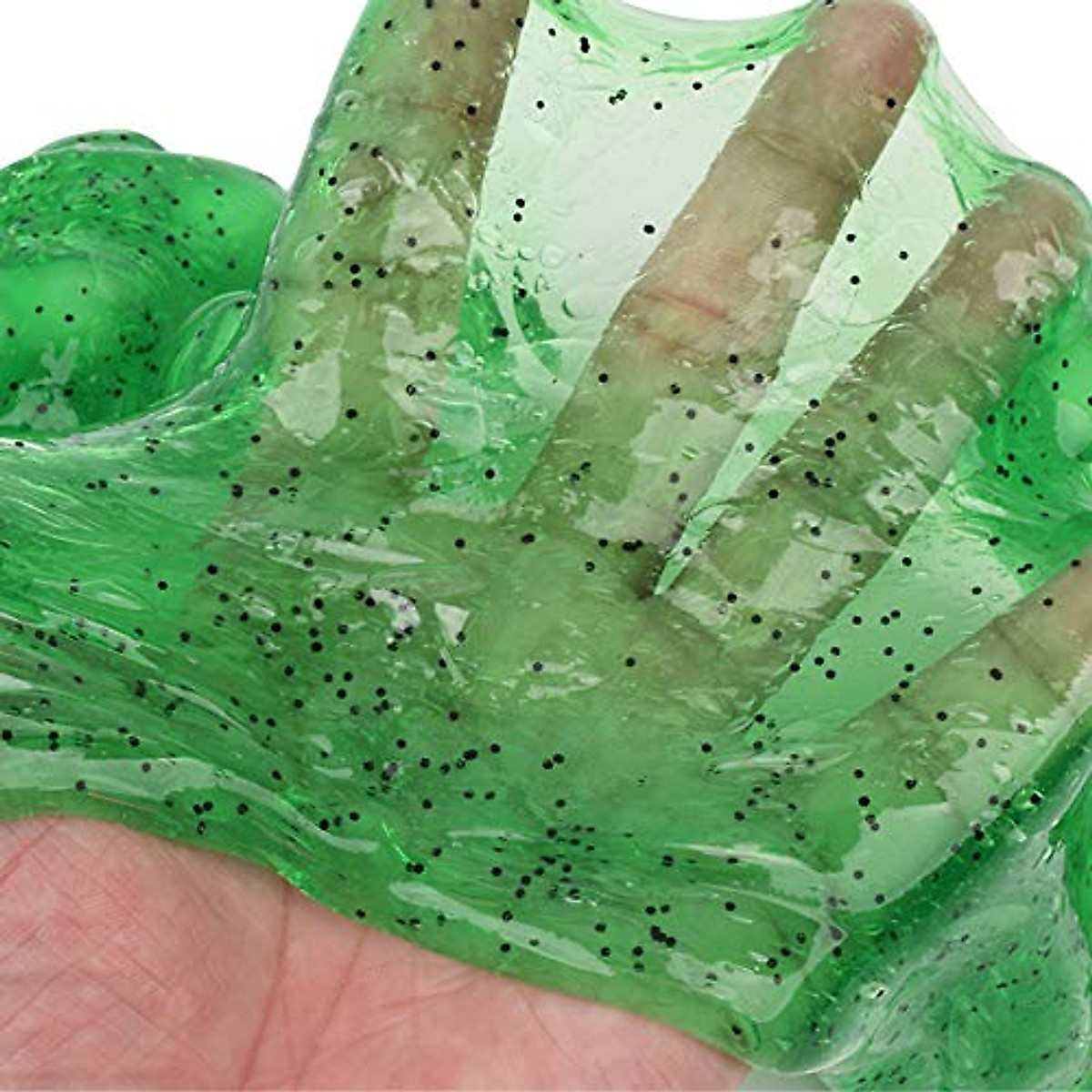 Kiwi Green Clear Slime 7OZ Premade Crystal Slime for Girls Boys, DIY 200ML Crunchy Clear Slime for Kids Toys Art Craft Birthday Party Favor