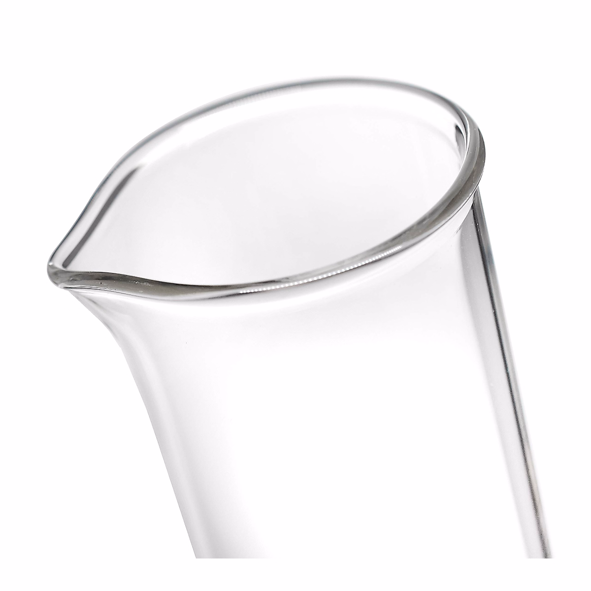 EISCO Graduated Cylinder, 1000mL - ASTM, Class A Tolerance ±3.00mL - Protective Collar, Hexagonal Base - Blue Graduations - Borosilicate 3.3 Glass