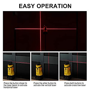 ZELCAN Line Laser Level with Tripod, Auto Leveling Kit Combo with Horizontal/Vertical/Cross-Line, Dual-module Self-Leveling Laser Alignment Tool Set for Hanging Pictures