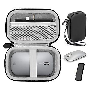 getgear Surface Accessories case for Microsoft Surface Mouse, Arc Mouse, Surface Dock Station, Surface Go USB C hub, USB C, Type C Hub Adapter, GIQ Docking Station, Multiport Adapter (Black)