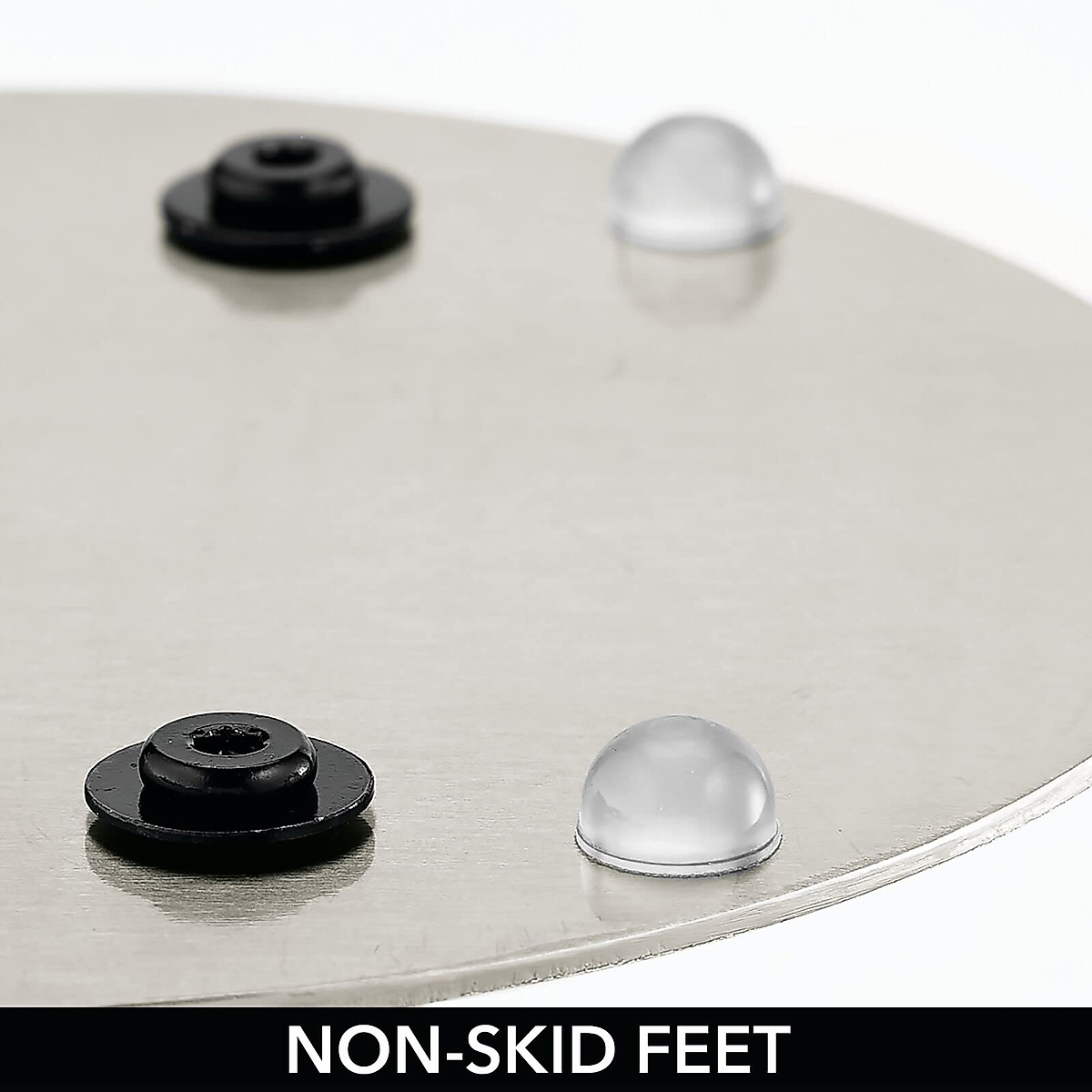 mDesign Tall Stainless Freestanding Towel Rack Holder - 2 Tier Minimalist Pedestal Hanger Holders for Kitchen and Bathroom - Racks for Bath, Hand, Dish, and Tea Towels or Washcloths - Satin