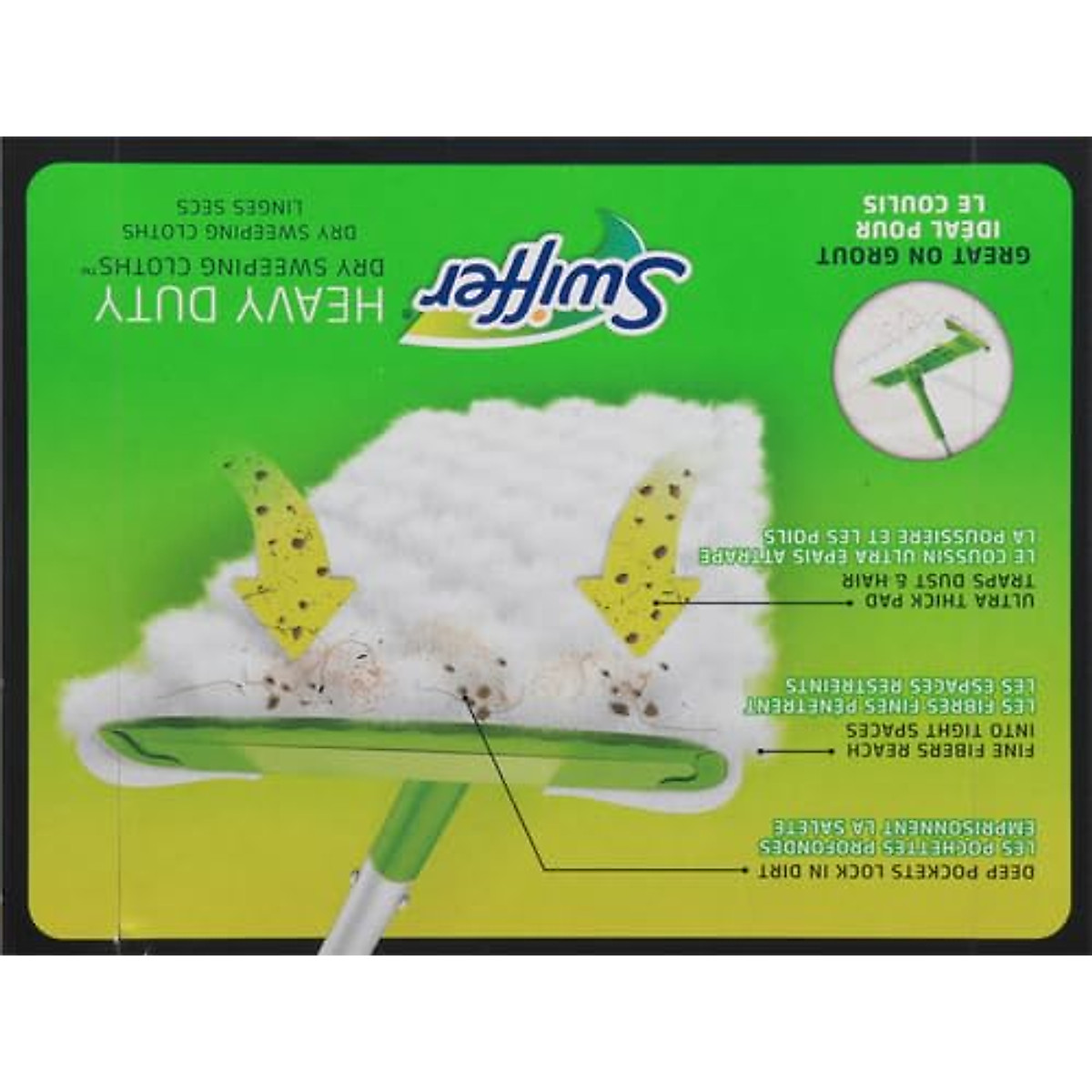 Swiffer Sweeper Heavy Duty Multi-Surface Dry Cloth Refills for Floor Sweeping & Cleaning, 20Count