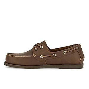 Dockers Men’s Vargas Leather Handsewn Boat Shoe,Rust, 8.5 M US