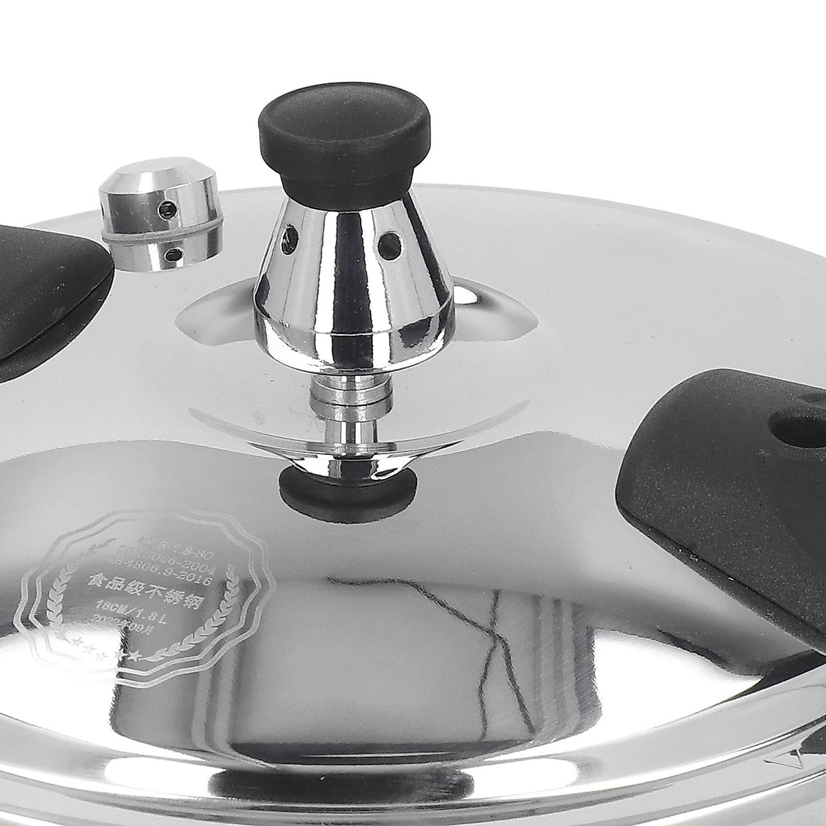 Atyhao Small Pressure Cooker, Stainless Steel for Pressure Foodie Steaming, Compatible Induction Cooker Gas Home Cooker for Household Restaurant