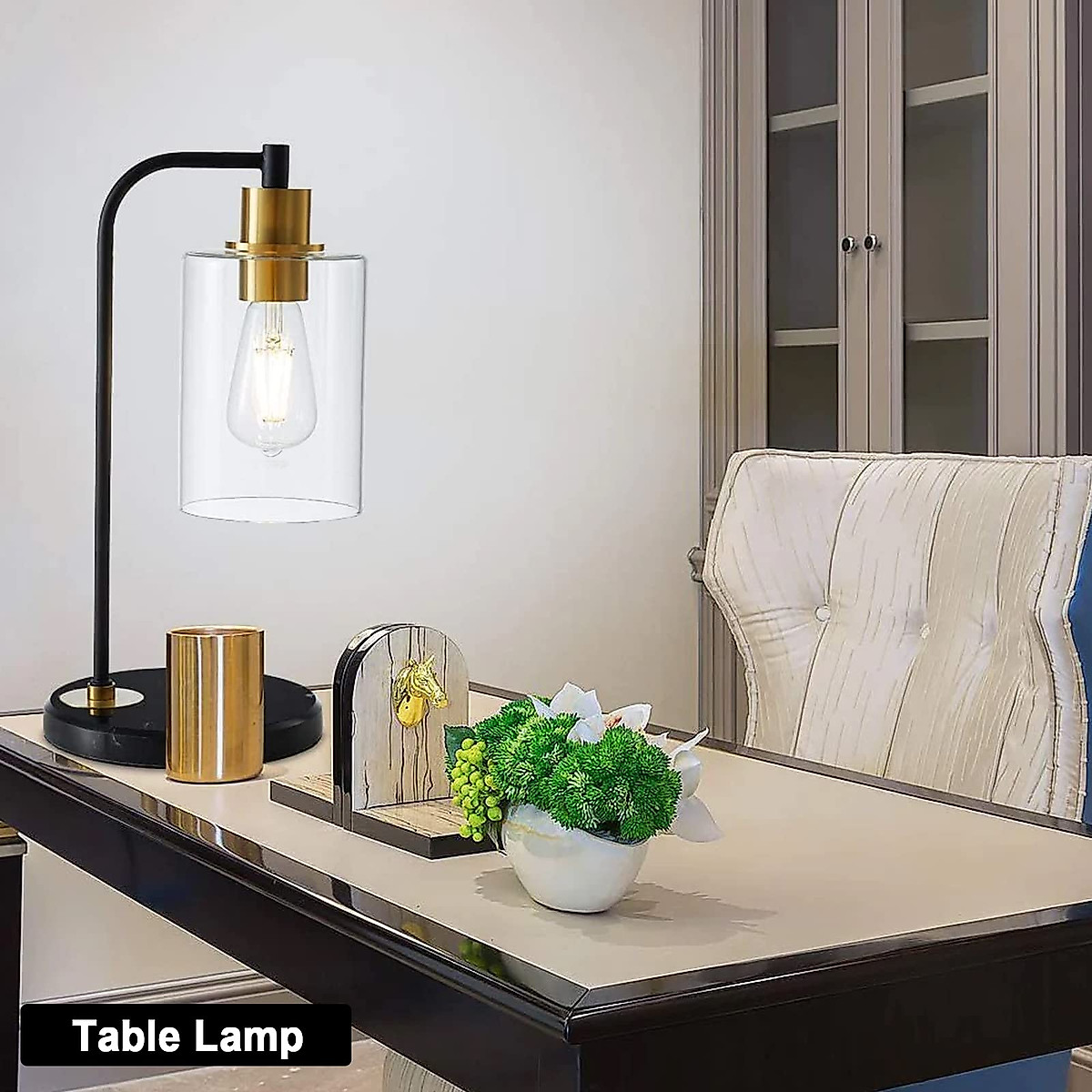 Clear Glass Replacement Shade 1 Pack, 5.51inch High, 3.94inch Diameter, High Transmittance Cylinder Glass Lampshade Covers for Vanity light Wall Sconces Table Lamp Floor Lamp Pendant Light