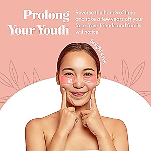 Rose Golden Under Eye Collagen Gel Mask - Bright Eyes Anti Aging Treatment For Dark Circles, Puffy Eyes, Bags, Fine Lines - 30 Pairs (60 Total Rose Gold Patches)