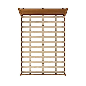 Mid-Century Panel Bed - King Size - Castanho Finish