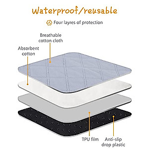 ShiningLove 4 Pieces Guinea Pig Cage Liner Guinea Pig Pee Pads Washable Super Absorbent Pet Mat for Small Animals Rabbit Chinchilla Hamster 12 X 12 inch