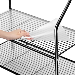 OSGP Heavy Duty Commercial Grade Clothing Garment Rack, 2-Tier Entryway Metal Coat Rack and Shoe Bench Storage Stand with Single Rod and 4 Hooks for Home Office Bedroom Max Capacity 66.1lbs, Black