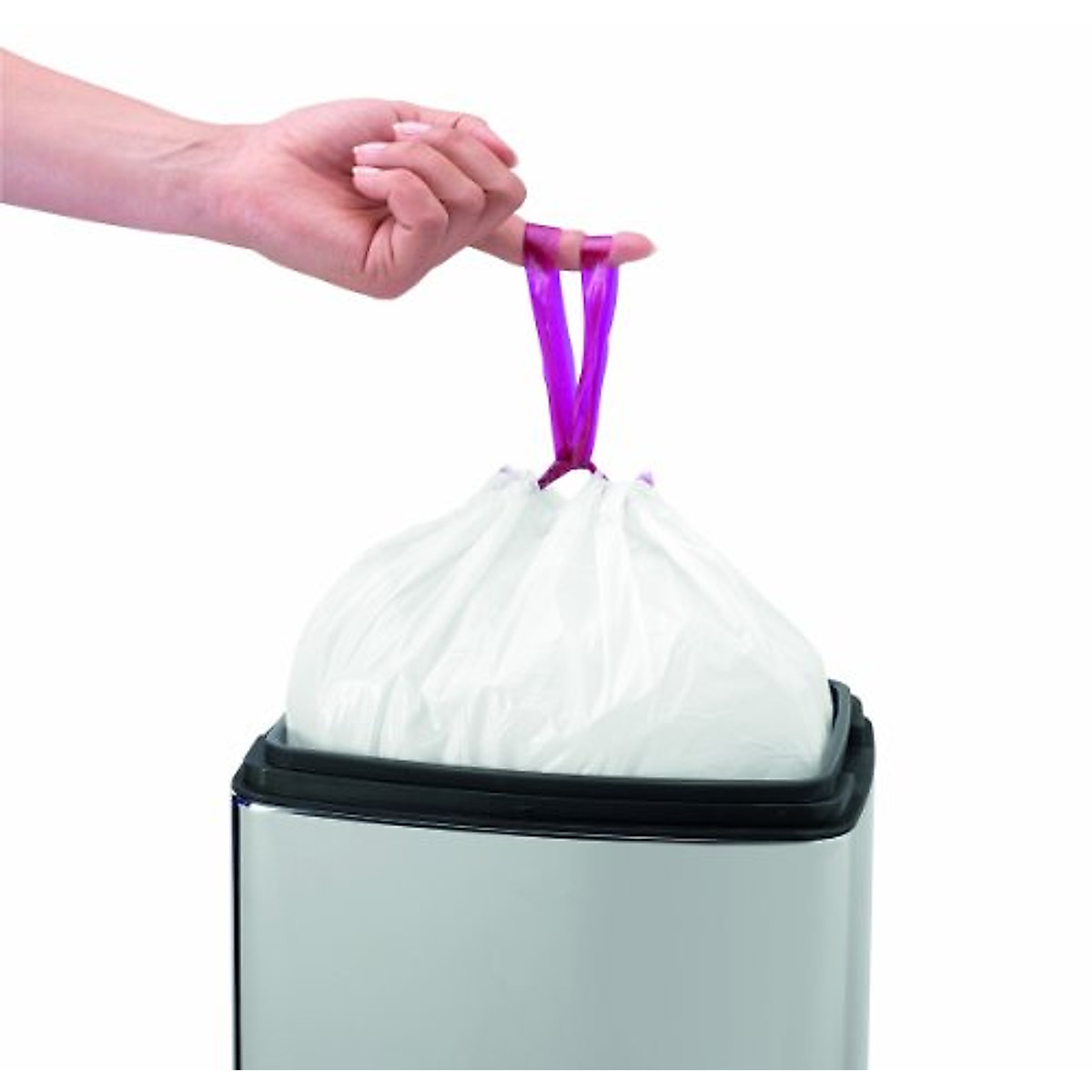 Brabantia Rectangular Touch Bin, 10 L - Brilliant Steel