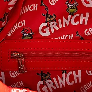 Loungefly Dr. Seuss' How the Grinch Stole Christmas! Sleigh Crossbody Bag Red