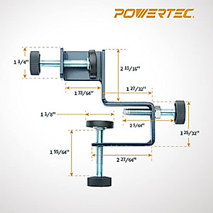 POWERTEC 71181 Drawer Front Installation Clamps | Cabinet Hardware Jig | Drawer Jig For Easy and Fast Drawer Front Panel Installation