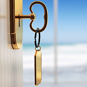 Round Flat Key Rings Key Chain Small Metal Split Ring for Home Car Keys Organization, 30 Pieces (Black, 3/4 Inch, 1 Inch and 1.25 Inch)