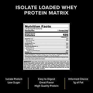 Animal Whey Isolate Whey Protein Powder – Isolate Loaded for Post Workout and Recovery – Low Sugar with Highly Digestible Whey Isolate Protein - Chocolate - 2 Pounds