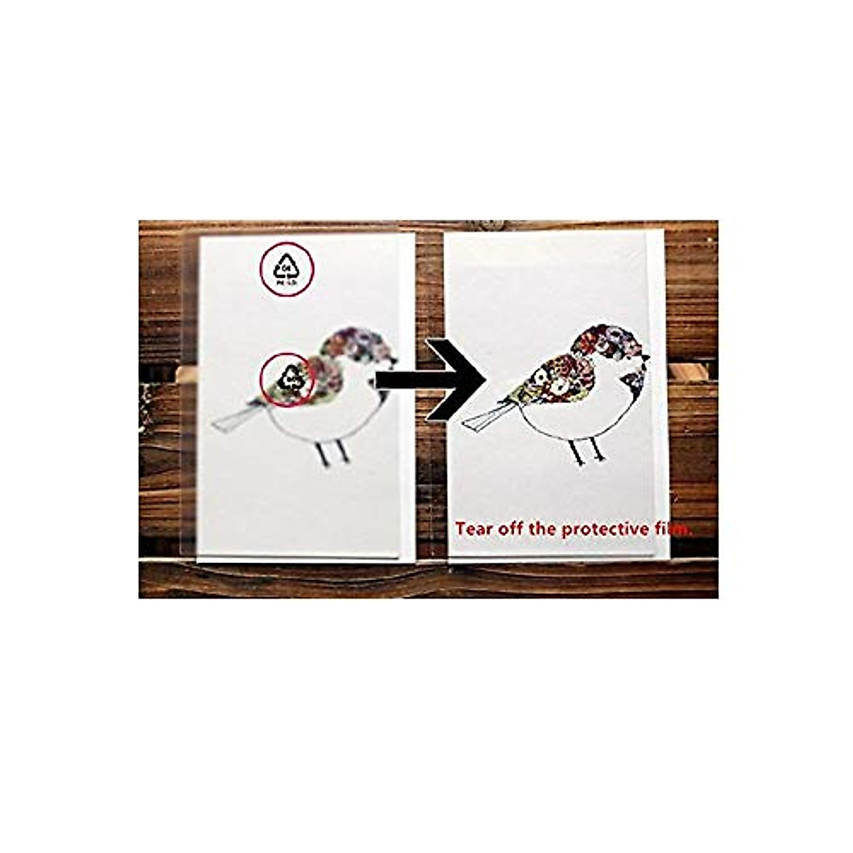 Leoyoubei 4x6 Inch Double Sided Standing Picture Frames, Pack of 4 Black Pedestal Photo Frame with Inserts and Base, 2 Sided Frame for Vertical Display Postcards,Tickets,Family Photo Frame