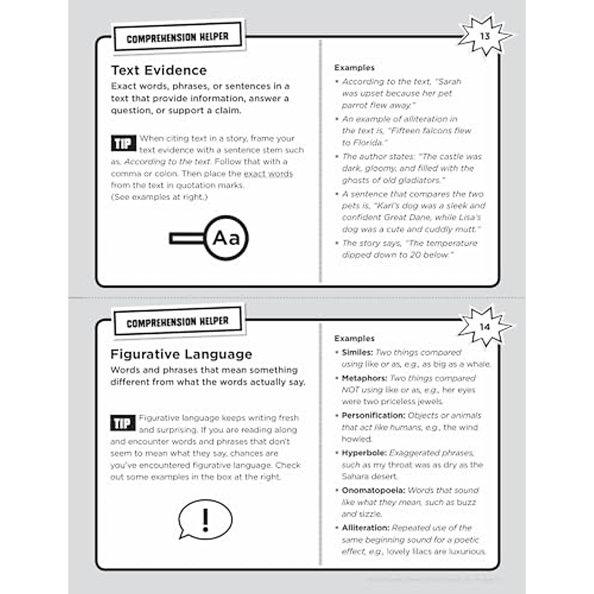 100 Task Cards: Literary Text: Reproducible Mini-Passages With Key Questions to Boost Reading Comprehension Skills