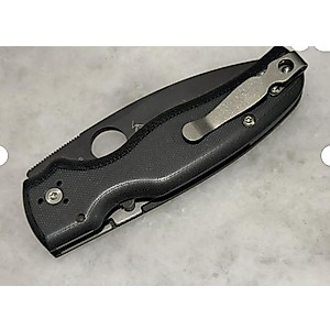 Titanium Deep Pocket Clip with Stainless Screws For Spyderco Shaman C229GP