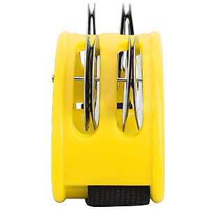 Foot Tambourine with Double Row for Cajon Box Drum Companion Accessory(Yellow)