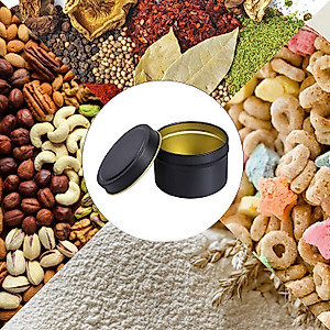 SONVIIBOX 24 Pack 8oz Candle Tins,Black candle tins for making candles bulk,8 oz Candle Jars,Tin Jars for Candle Making,metal tin jars (BLACK)