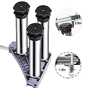 Stand for Fridge freezer Heightened 10" Adjustable Machine Stand Length/Width 17"-25" Air Conditioner Base Pedestal for Dishwasher Wooden Barrel, Prevent Scratch Dent (Legs:10",4Legs)