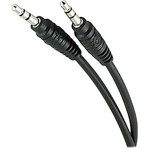 GE 3.5mm Auxiliary Audio Cable 6ft, Black, 33572