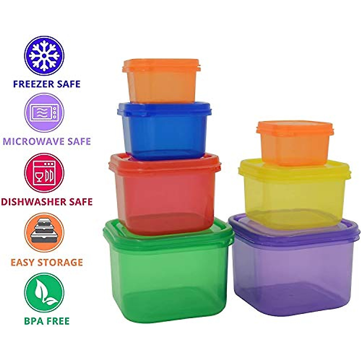 Prefer Green 7 PCS Portion Control Containers Kit