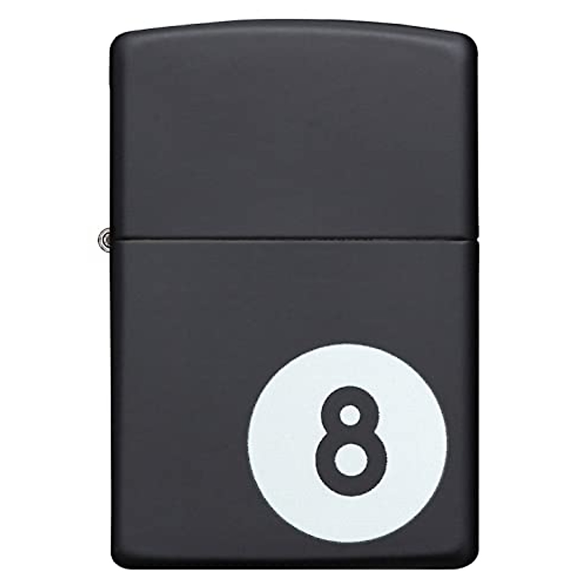 Zippo Eight Ball Pocket Lighter, Black Matte