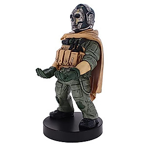 Exquisite Gaming: Call Of Duty: Ghost Warzone - Original Mobile Phone & Gaming Controller Holder, Device Stand, Cable Guys, COD Licensed Figure