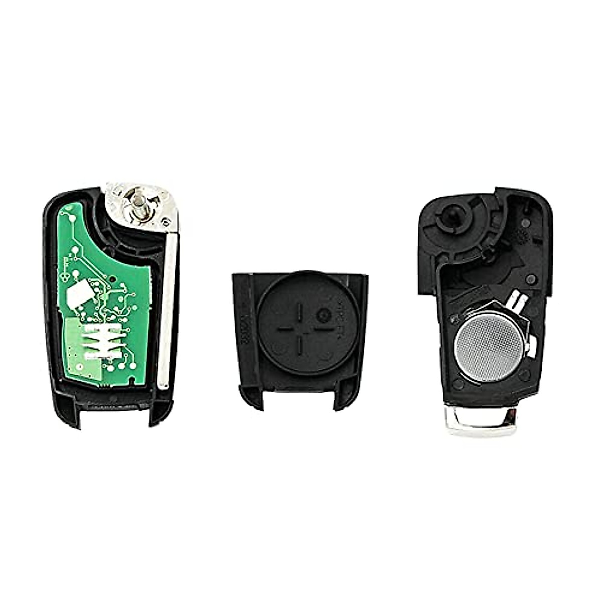 5 Buttons Keyless Remote Flip Car Key Fob Fit for Chevy Camaro 2010-2016/Chevy Cruze 2010-2016/Chevy Equinox 2010-2016/Chevy Malibu 2010-2016 FCC OHT01060512 (1)