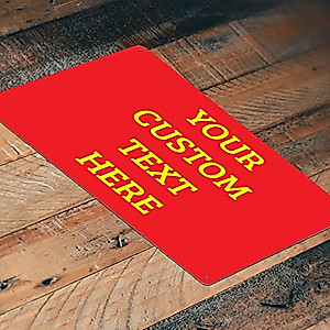 Custom Outdoor Metal Personalized Sign | 12-Inch by 8-Inch | Rust Free Aluminum | UV Protected Print | Made in the USA