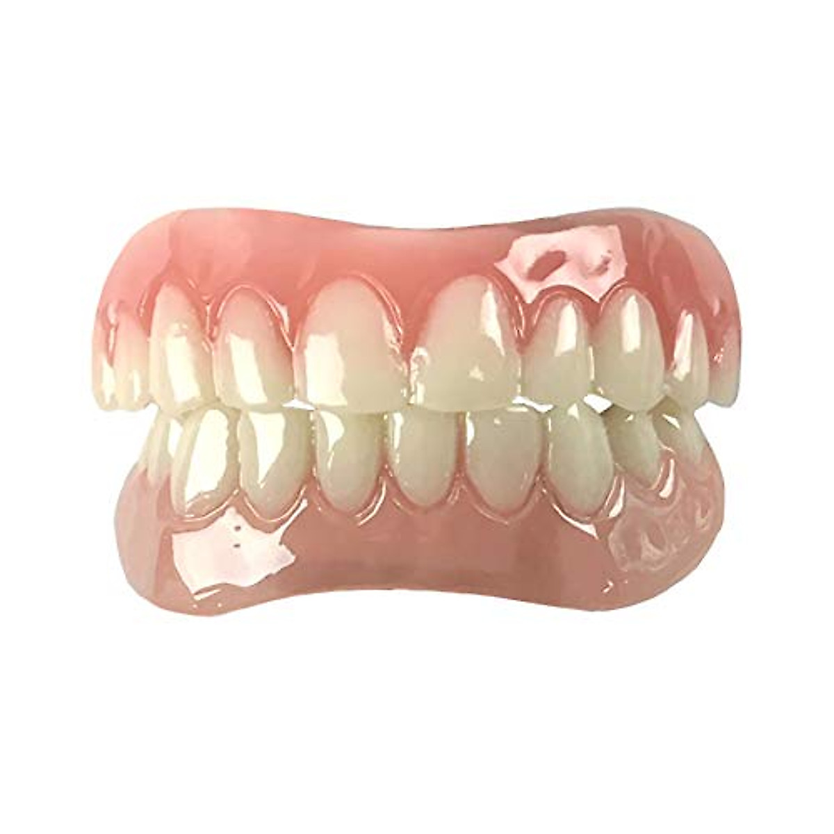Instant Smile Comfort Fit Flex Teeth - Natural Shade Upper and Lower Kit with Vented Cleaning Case