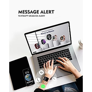 Smart Watch for Women Men with Bluetooth 5.0 Call SOS,14-Day Battery Life,1.83" Fitness Tracker Watch with [24H Heart Rate SpO2 Sleep Monitor],5ATM Watreproof Calculator Music Speaker for Android&iOS