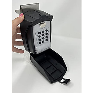 FnJ Window & Wall Mount Lockbox Keysafe for Keys FOB with Protective Cover & Faraday Bag Bundle 3 Pieces (1 Pack)