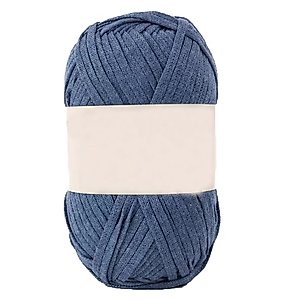 200g Blue Gray Crochet Yarn Basket Crochet Bag Fabric Yarn Cotton Cloth T-Shirt Yarn Ribbon Yarn