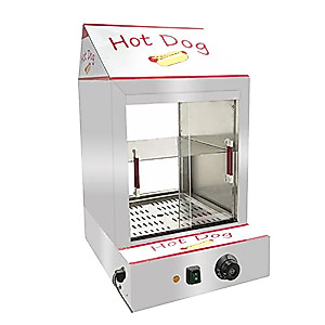Commercial Hot Dog Machine With Bun Warmer Hot Dog Steamer Electric Hotdog Display Case For Hotdogs And Buns