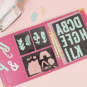 Craftelier - Pack of 10 Magnetic Die Storage Sheets | Basic Perfect for Organisation and Placement by Themes or Collections | Colour Black - Size 7.7 x 10.2 cm (3" x 4")