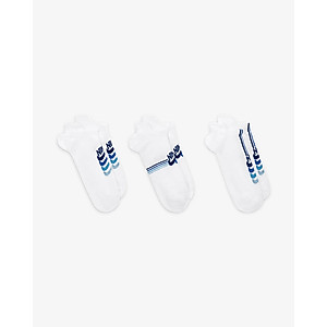 Nike Women`s Everyday Plus Lightweight No Show Training Socks 3 Pack (Medium, Multi-Color(DH5474-905)/W)