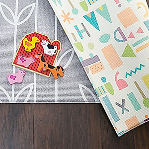 Baby Care Play Mat - Haute Collection (Medium, Sea Petals - Grey)