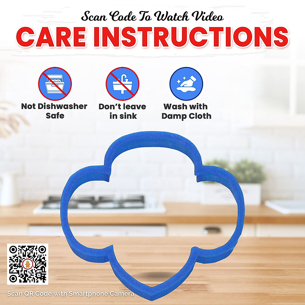 Trefoil Cookie Cutter 3.5 Inch - Hand Made in the USA