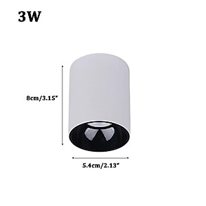 IOEDHW Anti-glare Ceiling Lamps Ultra-Thin Aluminum Metal Spotlight Indoor Decoration Surface Mounted Downlight Living Room Aisle Ceiling Spot Lamps Clothing Decor LED Ceiling Down Lighting Baffle Tri