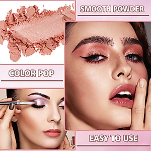 XINGXYUEL 12 Colors Matte Naked Eyeshadow Palette Nude Matte Eyeshadow Palette Shimmer Neutral Eye Shadow Palette Highly Pigmented Eye Makeup Palettes with Brush(Set A Matte)