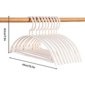 xiaoguozi Clothes Hanger,Hangers Space Saving Lightweight & Non Slip No Shoulder Bump Suit Hangers for Coat, Sweater, Jackets, Shirts, White