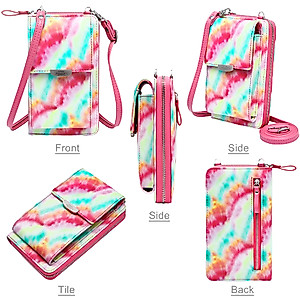 OIDERY Small Crossbody Phone Bags Cellphone Wallet Purse for Women with Credit Card Slots
