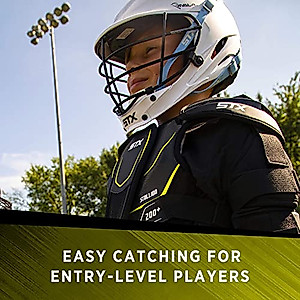 STX Lacrosse Stallion 50 Youth Lacrosse Complete Stick, Platinum/White, 39"