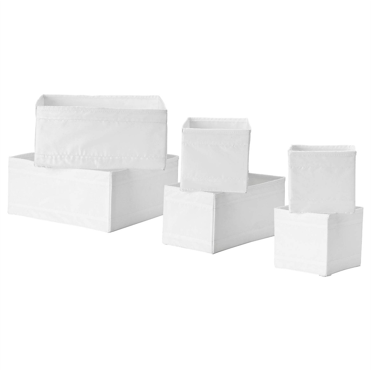 SKUBB Storage Organiser, White Set Of 6